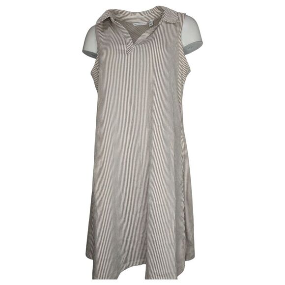 Isaac Mizrahi | Dresses | Isaac Mizrahi Live Knit Seersucker Collared ...